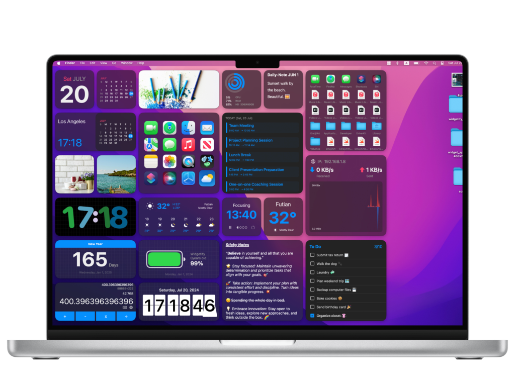 Widgetify - macOS Desktop Widgets App
