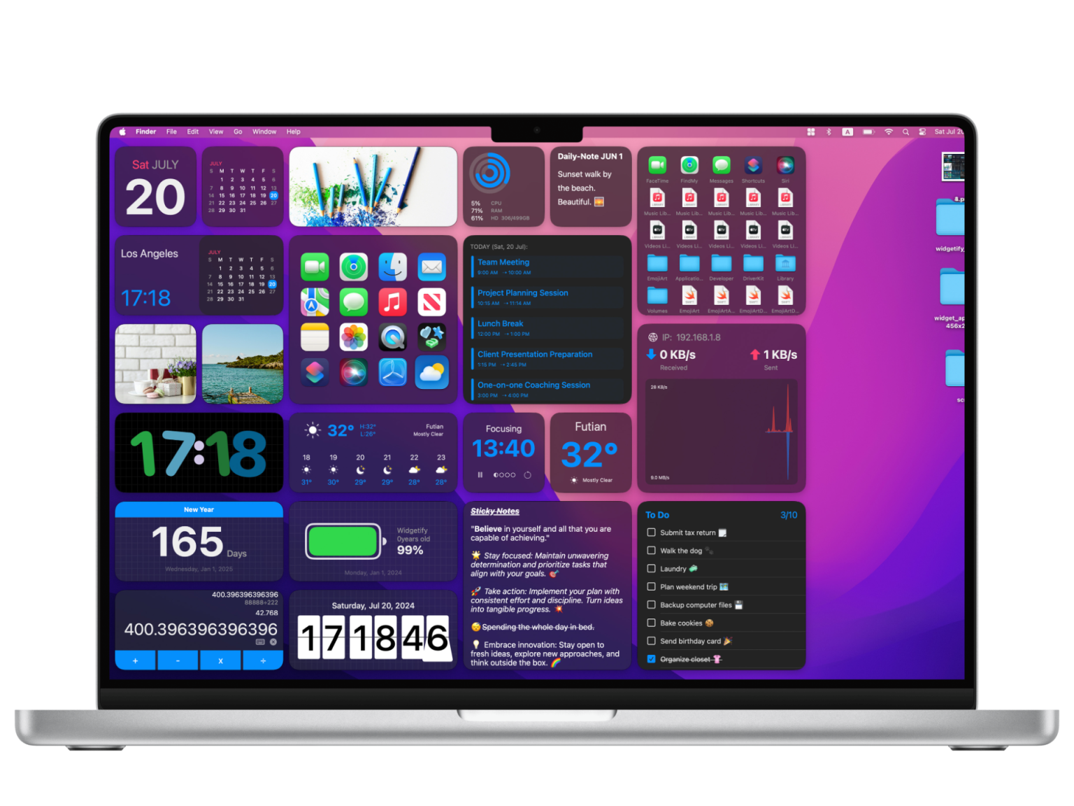 Widgetify - macOS Desktop Widgets App