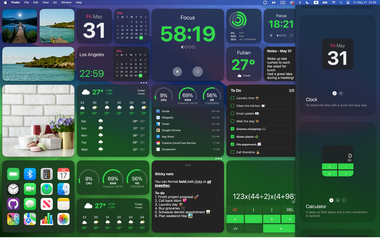 Widgetify - macOS Desktop Widgets App